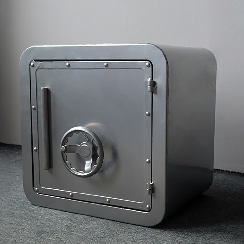 Industrial Nightstand 1 Door Side Tables Bedside Table Cabinet Metal