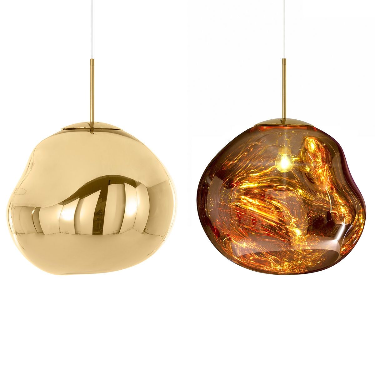 Magical Modern Irregular Glass Ball Metal Single Light Small Mirror ...