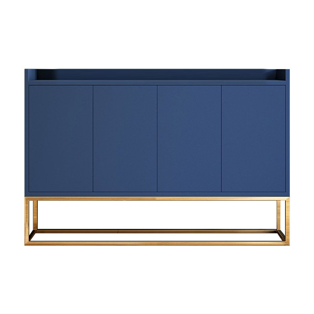 Modern 1200mm Blue Buffet Sideboard Kitchen Sideboard Cabinet with 4 ...