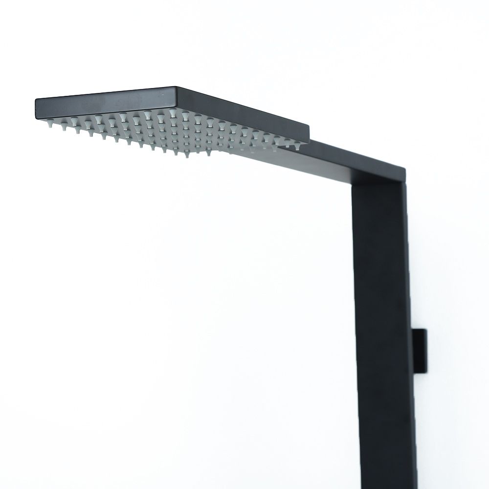 Exposed Thermostatic Shower Mixer With Rain Shower Head And Hand Shower
