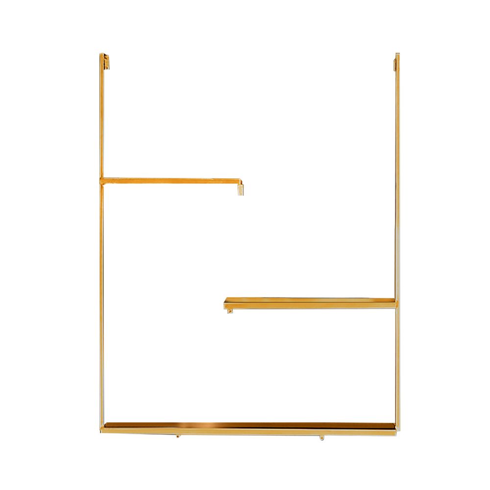 3-Tier Modern Simple Floating Shelves Metal Wall Display Shelf