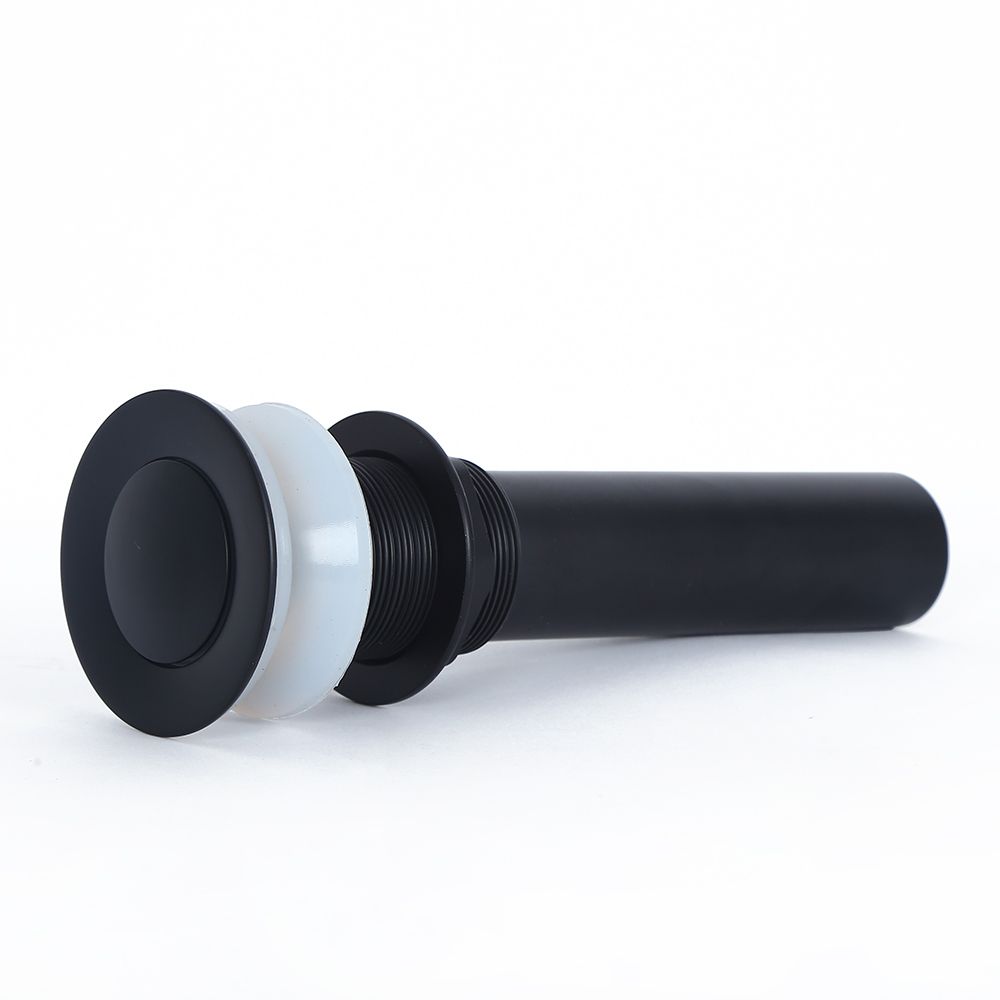 Modern Solid Brass Pop Up Sink Drain with Overflow for Bathroom Sink in ...