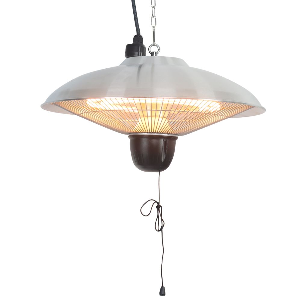 1500W Outdoor Heater Patio Hanging Electric Heater Silver Outdoor or ...