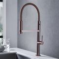 Rose Gold Single Hole High Arc Magnetic Kitchen Faucet Dual-function ...