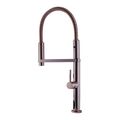 Rose Gold Single Hole High Arc Magnetic Kitchen Faucet Dual-function ...