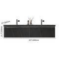 63" Floating Double Sink Bathroom Vanity with Top and Sink with Drawers ...