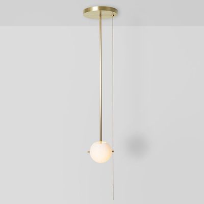 Gidu Mid-Century Modern Pull Chain Pendant Light Globe Pendant Pull ...