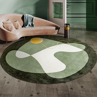1530mm x 1530mm Creative Style Green Round Area Rug-Homary
