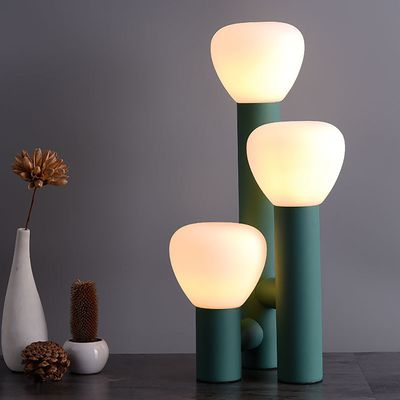 Modern 3-Light Red/Green/White Table Lamp Warm Light with On / Off ...