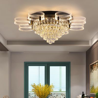 Moderna luz LED de cristal en niveles de montaje semiempotrado de 8 ...