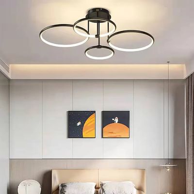 4-Licht-Kreis halb bündig montieren Leichtmetall führte Kronleuchter in ...