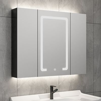 32" Modern Wall-mounted LED Lighted Bathroom Medicine Cabinet Vanity ...
