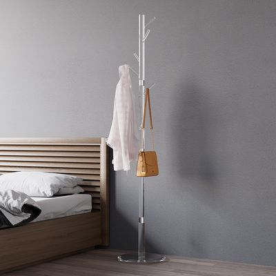 Minimalist Clear Tree Coat Rack Stand Acrylic Coat Hanger Stand with 8 ...
