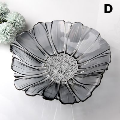 Frutero moderno en forma de flor en cristal-Homary