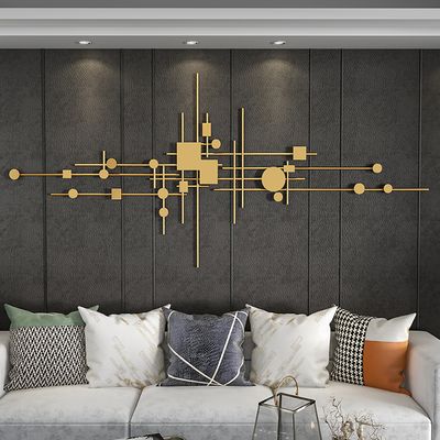 Luxury 3D Geometric Patterns Metal Wall Decor with Overlapping Effects ...