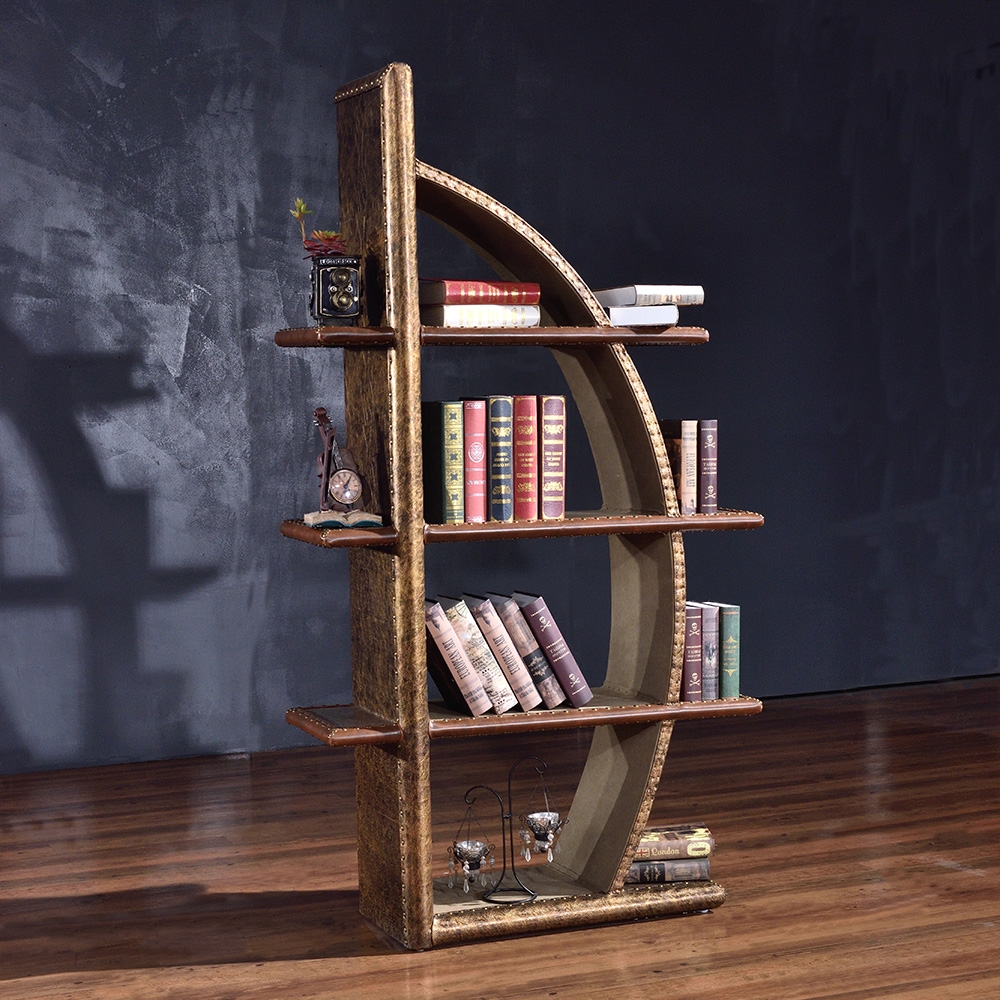 Medieval Sailboat Boat Bookshelf 4-Tiered Shelving-Homary