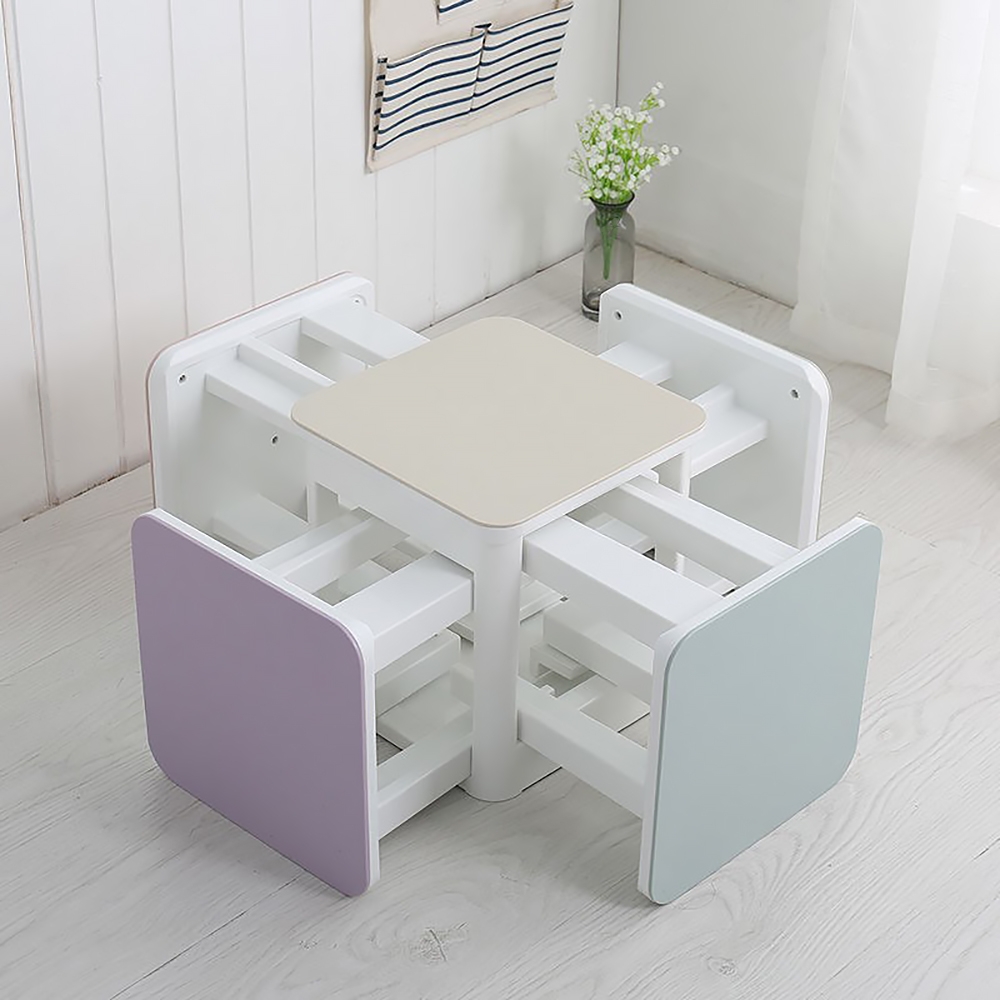Cube Plastic Ottoman with Exquisite Design Stool Modern Style Stool