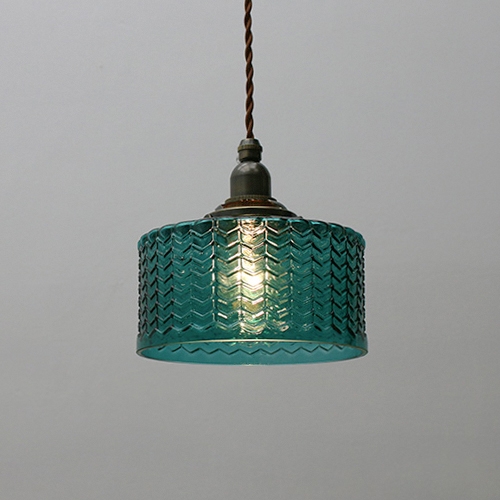 Modern Stylish Blue Glass Pendant Light Mini Colored Glass 1-Light ...