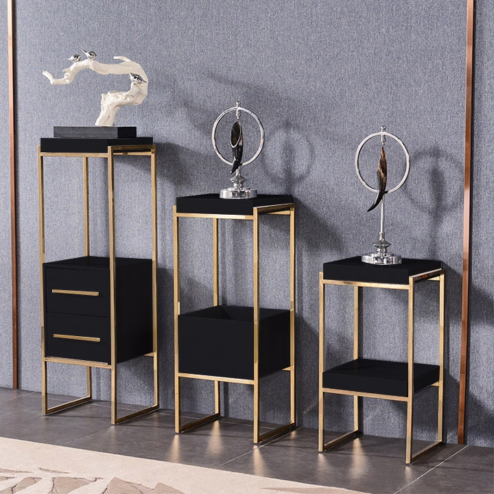 Flower Stand Black Plant Stand for Indoors Modern Multifunctional ...