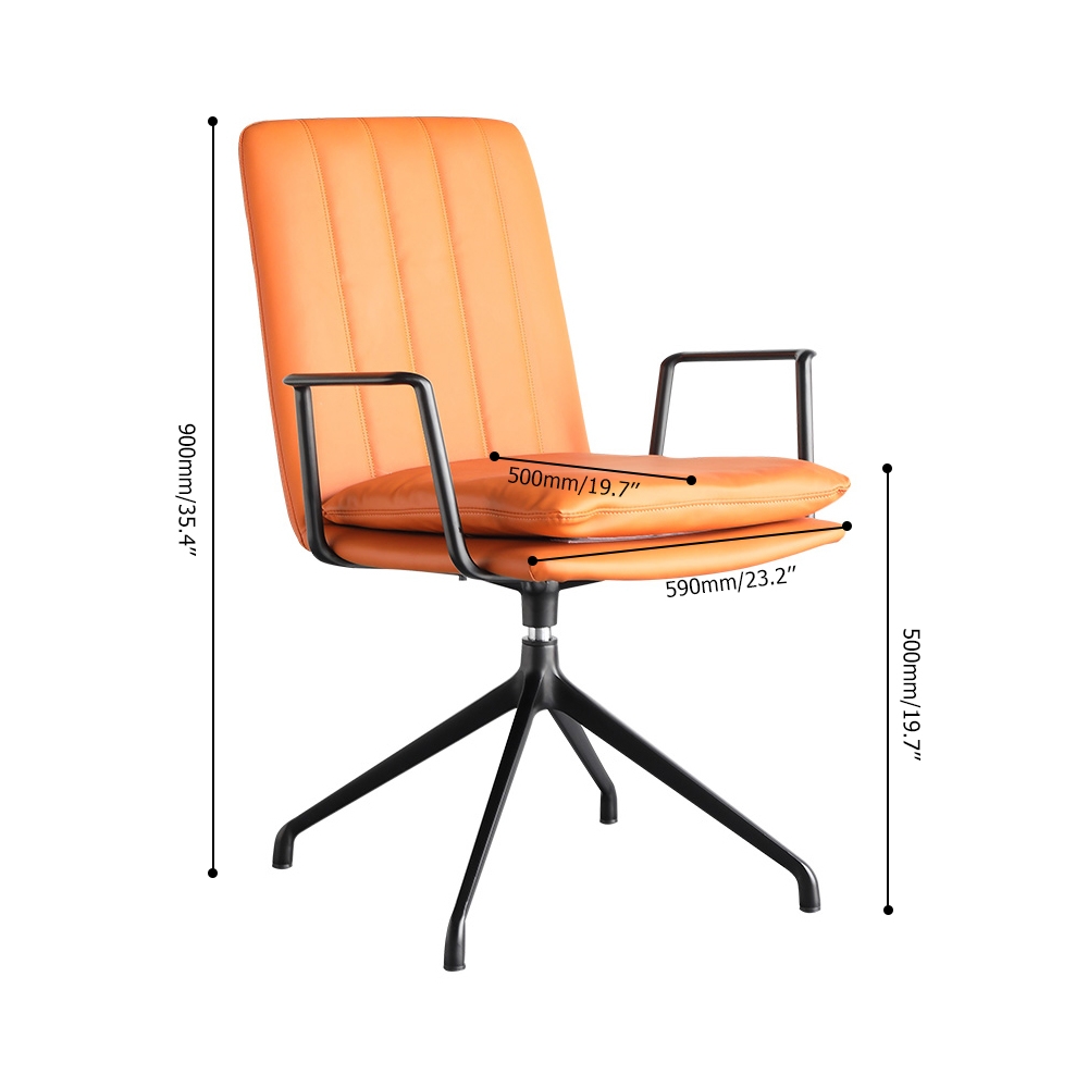 Orange Modern Creative Office Chair Home Study Desk Chair Backrest ...