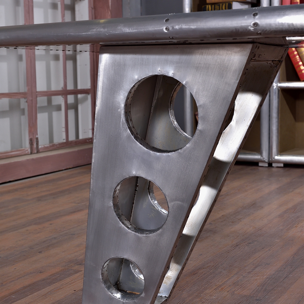 78.7" Aviator Desk Aluminum Office Desk-Homary