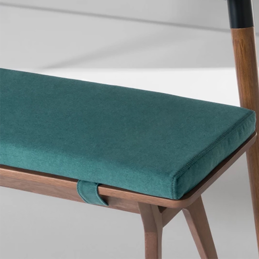 1000mm Bench Green Velvet Upholstered Bench Entryway Bench Retro Bench