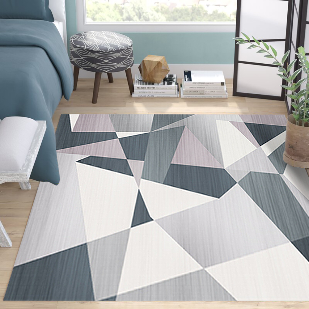 3000mm × 4000mm Modern Abstract Gradient Geometric Multi-coloured ...