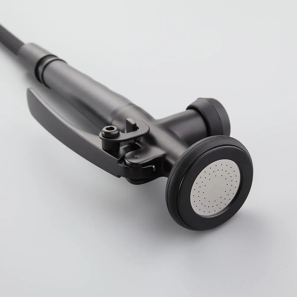 Modern Black Kitchen Mixer Tap with Sprayer Brass Pull Out Faucets ...