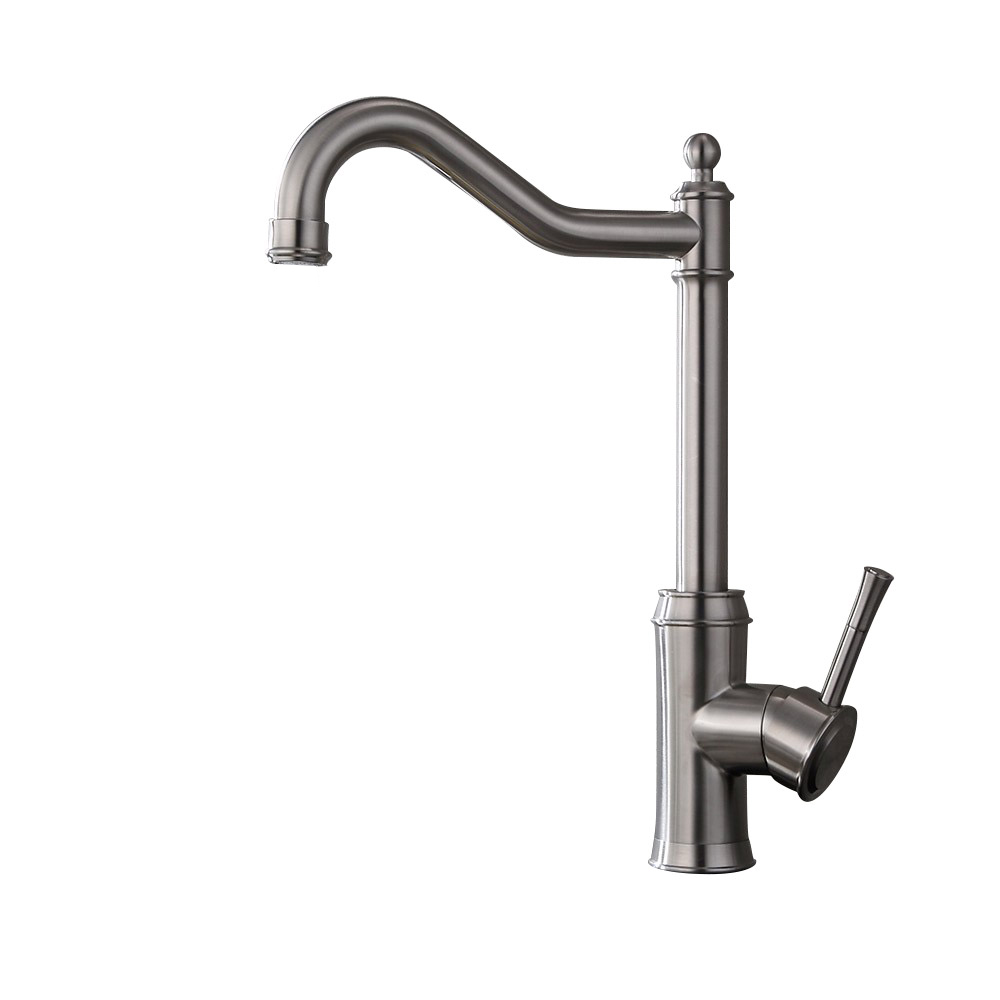 Classic Single Lever Handle Monobloc Stainless Steel Kitchen Tap in ...