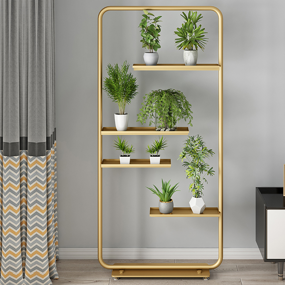 Modern Plant Stand Flower Divider in Gold-Homary