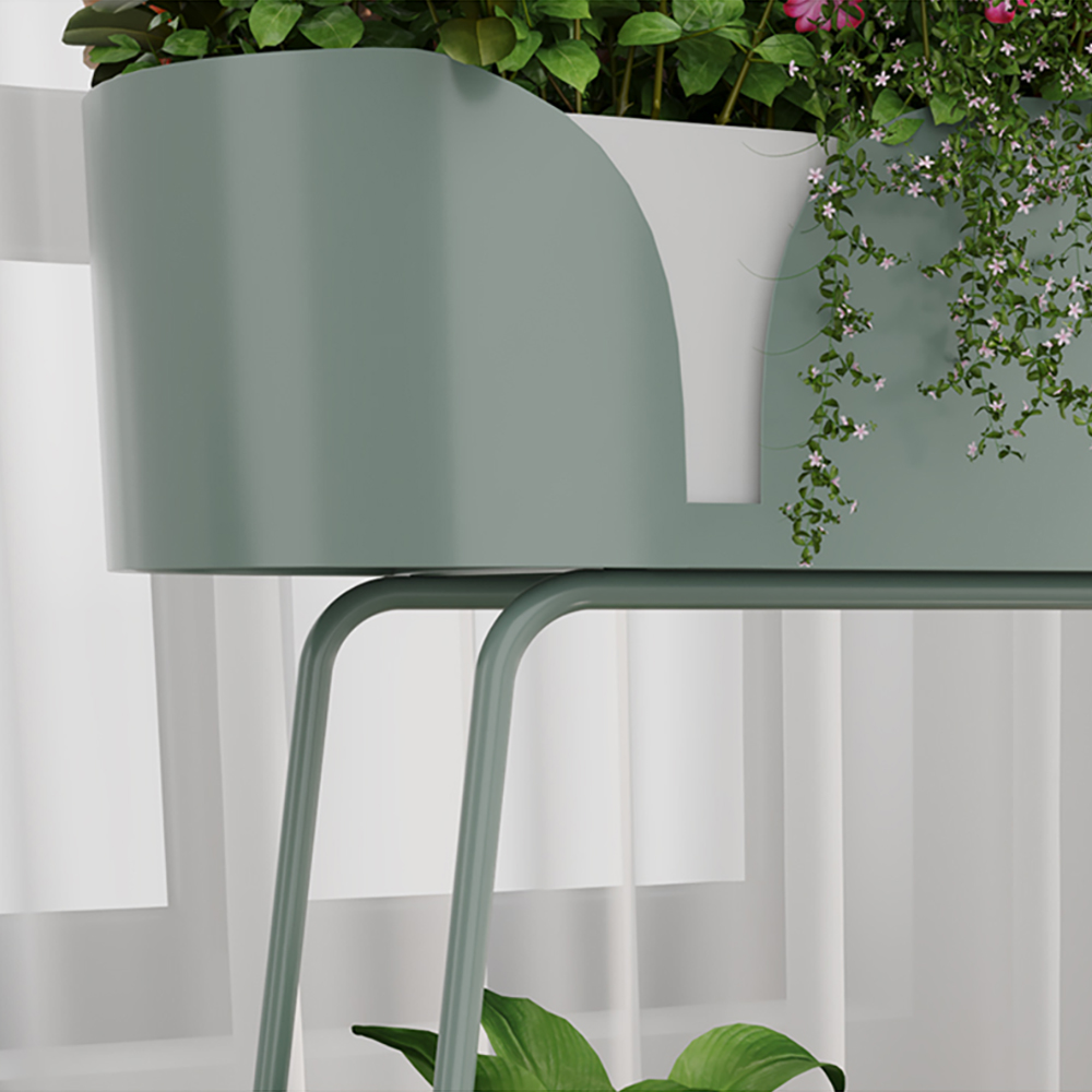 Contemporary Freestanding Plant Stand in Green-Homary
