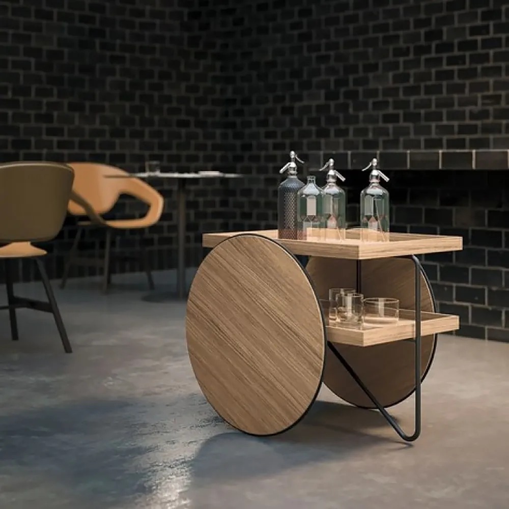 Natural Rectangle Side Table Pine Wood with Storage End Table Metal in ...