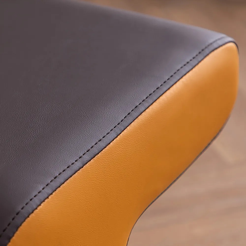 Arrow Ottoman PU Leather Upholstered Ottoman Stool-Homary
