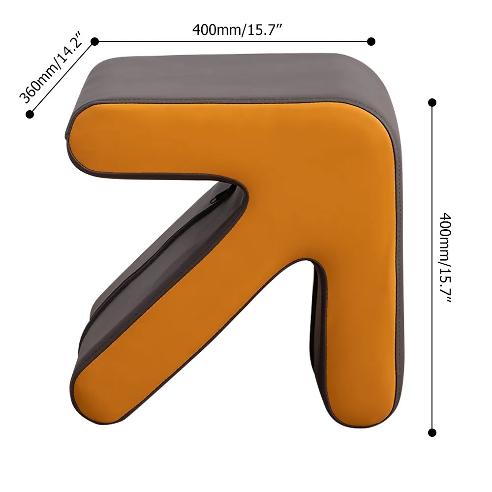 Arrow Ottoman PU Leather Upholstered Ottoman Stool-Homary