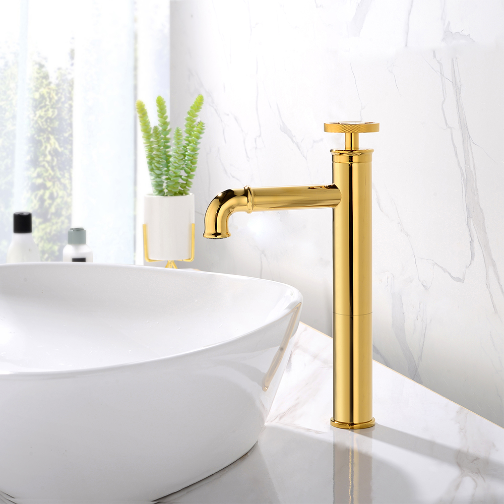 Ruth Industrial Pipe Grifo de lavabo de baño de una sola manija de ...