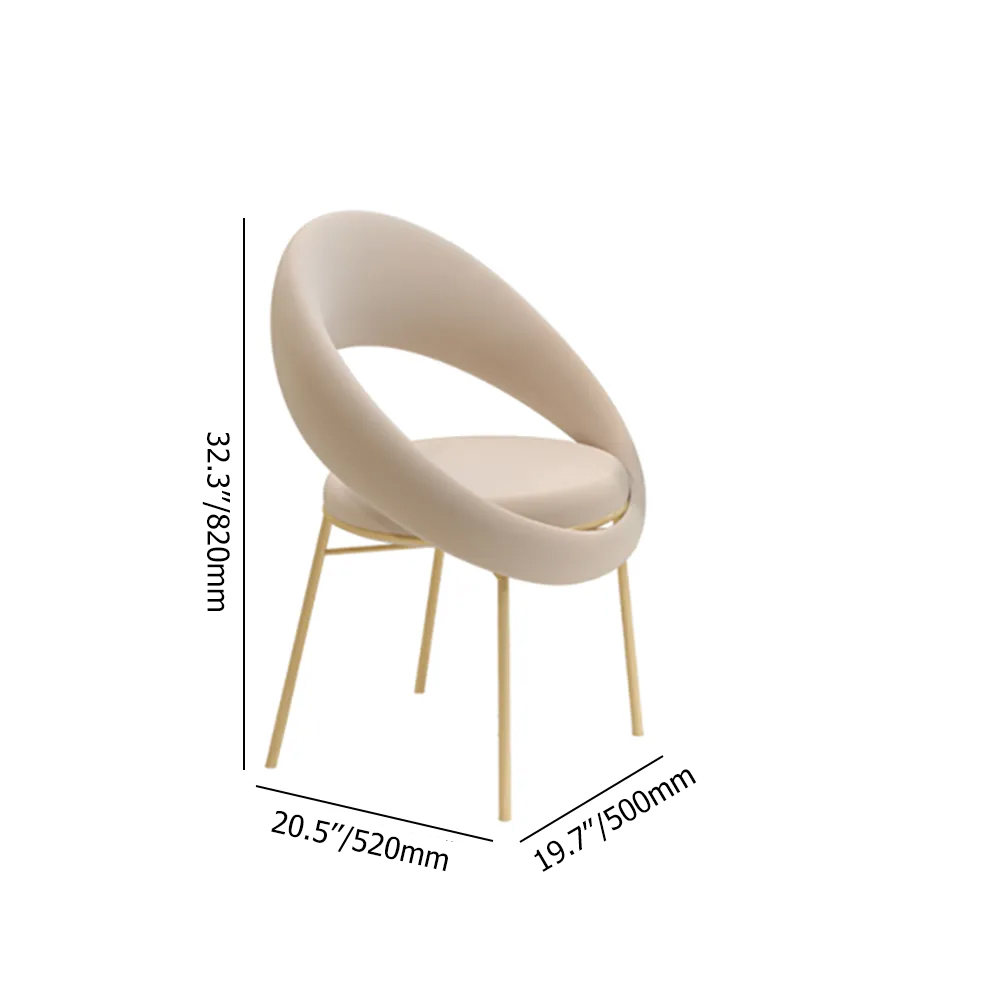 Gray Circle Accent Chair Velvet Upholstered in Gold Legs Accent Chair ...