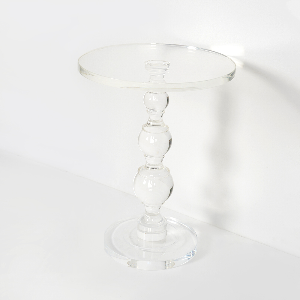 Modern Round End Table Acrylic Side Table-Homary