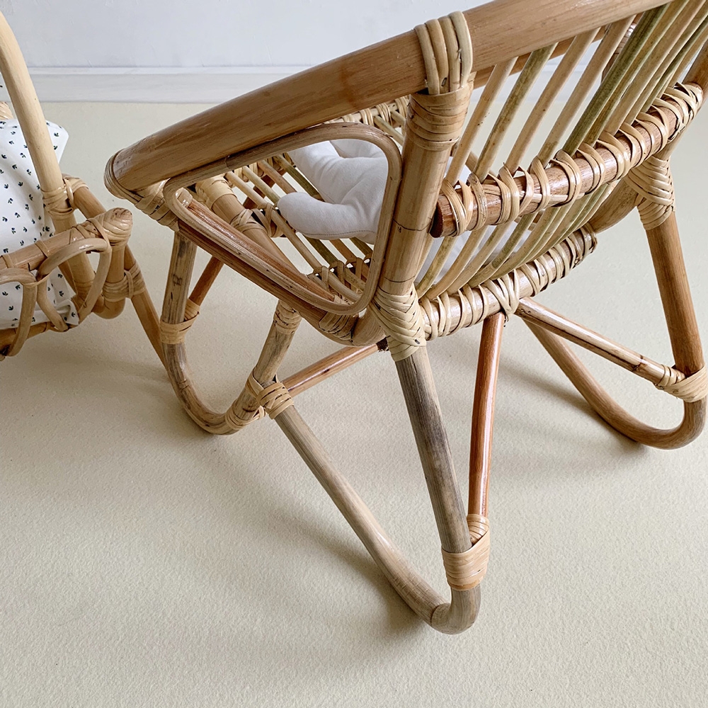 Kids Rattan Chair Mini Wicker Chair for Nursery-Homary