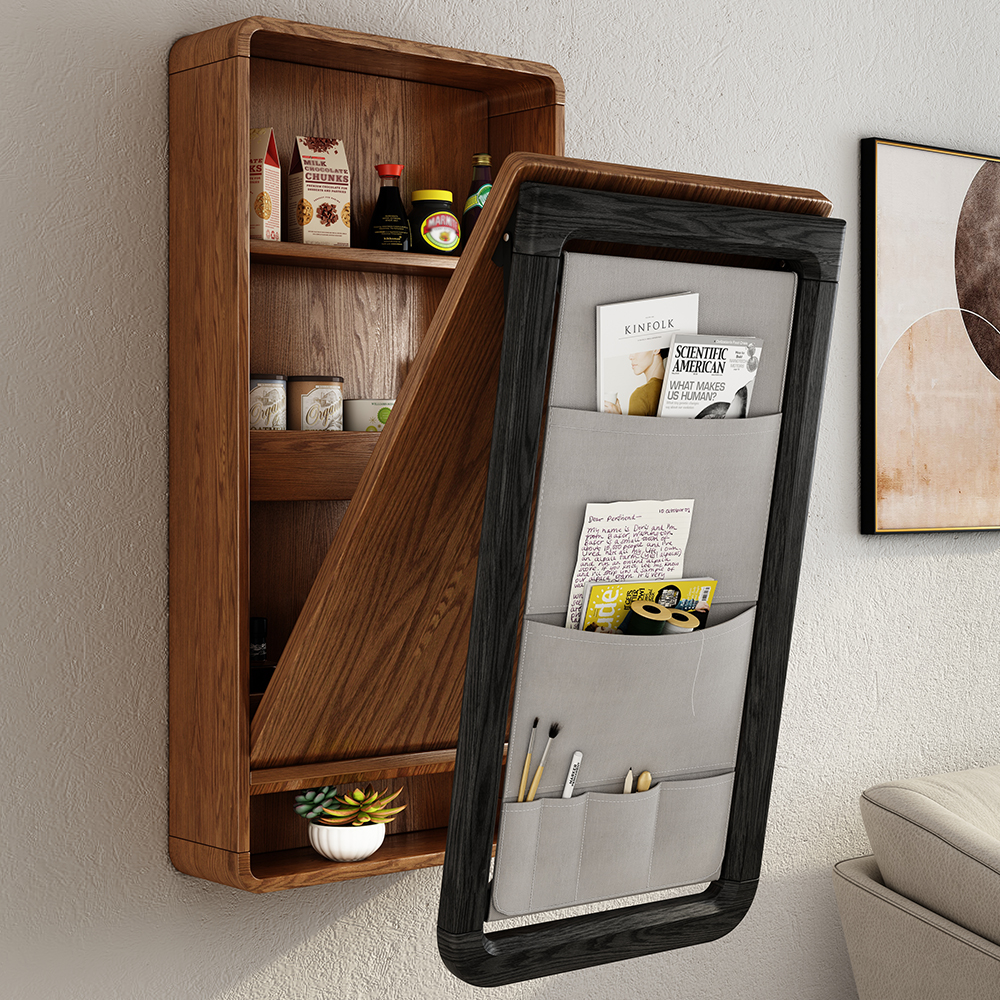 Modern Wood Kitchen Bar Height Table with Foldaway Desk Convertible ...