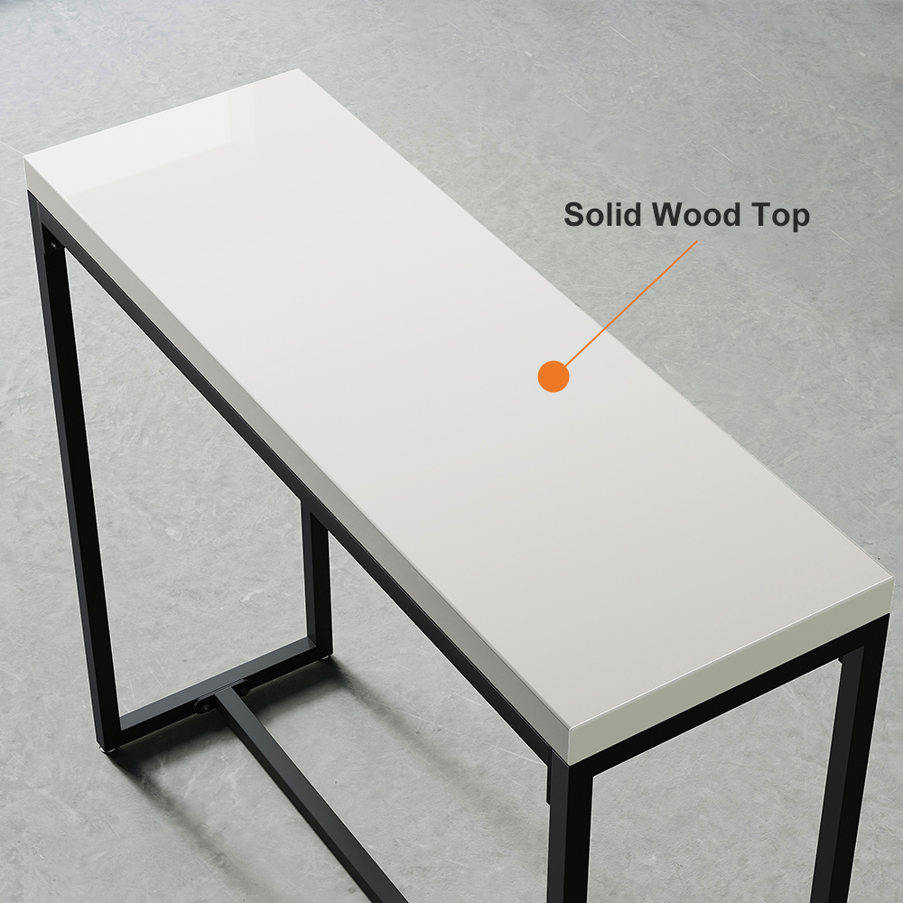 Industrial Rectangular Bar Height Table Small Dining Table for ...