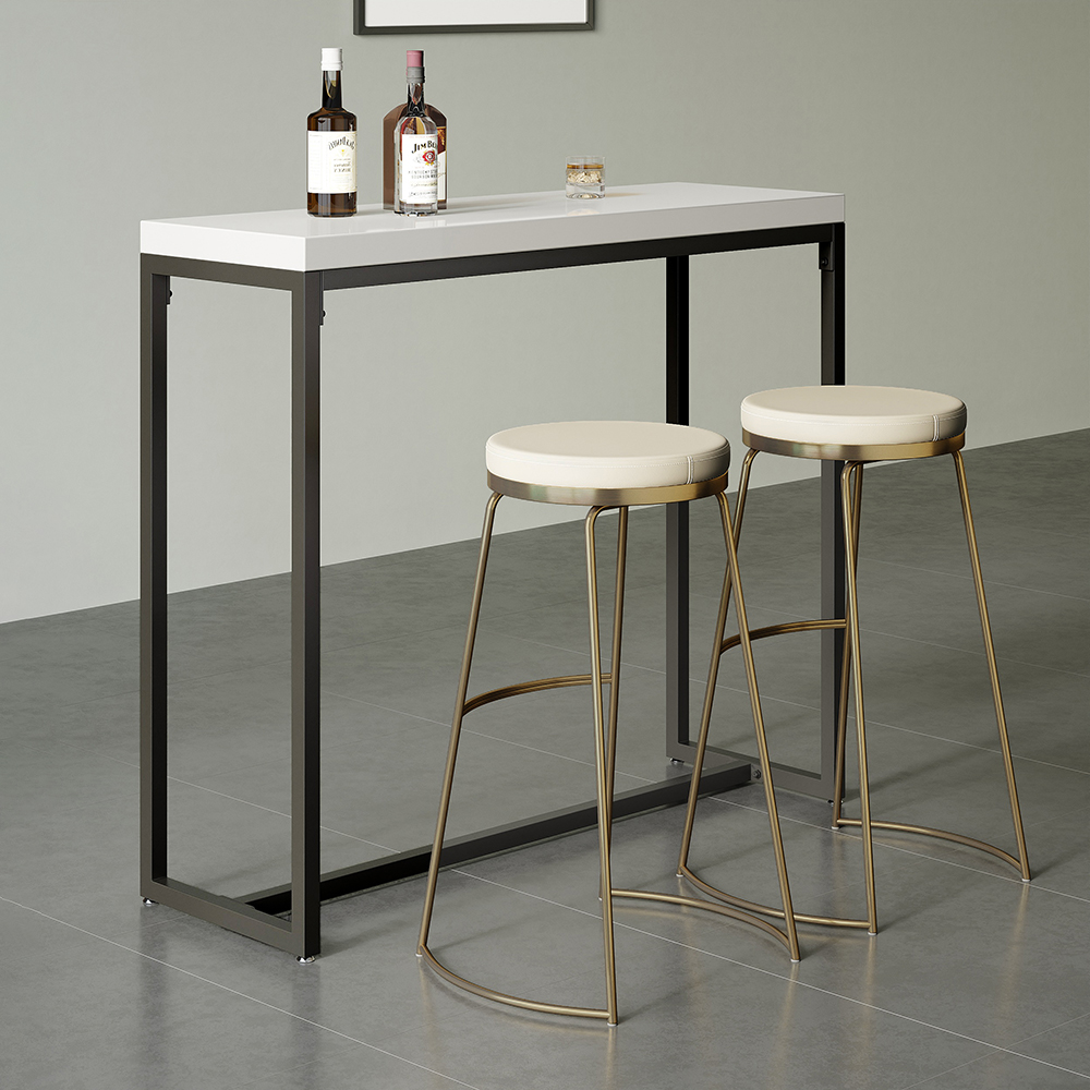 Industrial Rectangular Bar Height Table Small Dining Table for ...