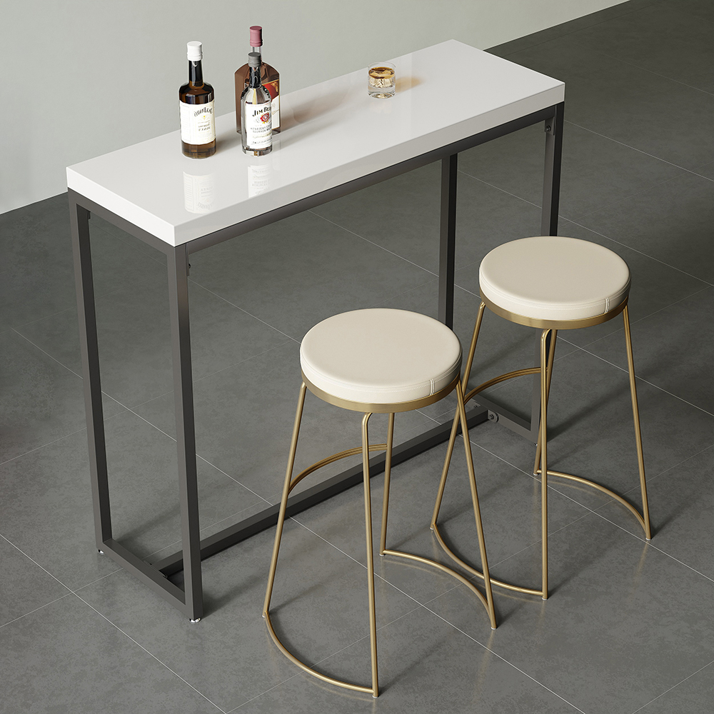 Industrial Rectangular Bar Height Table Small Dining Table for ...