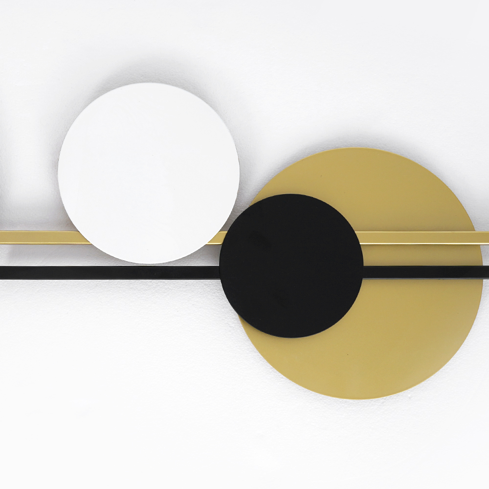 Simple Geometric Oversized Silent Wall Clock Modern Fashion Decoration ...