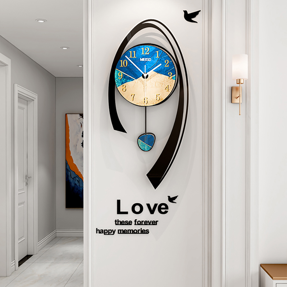 Multi-Color Modern Wall Clock Home Background Decor - Clocks - Homary US