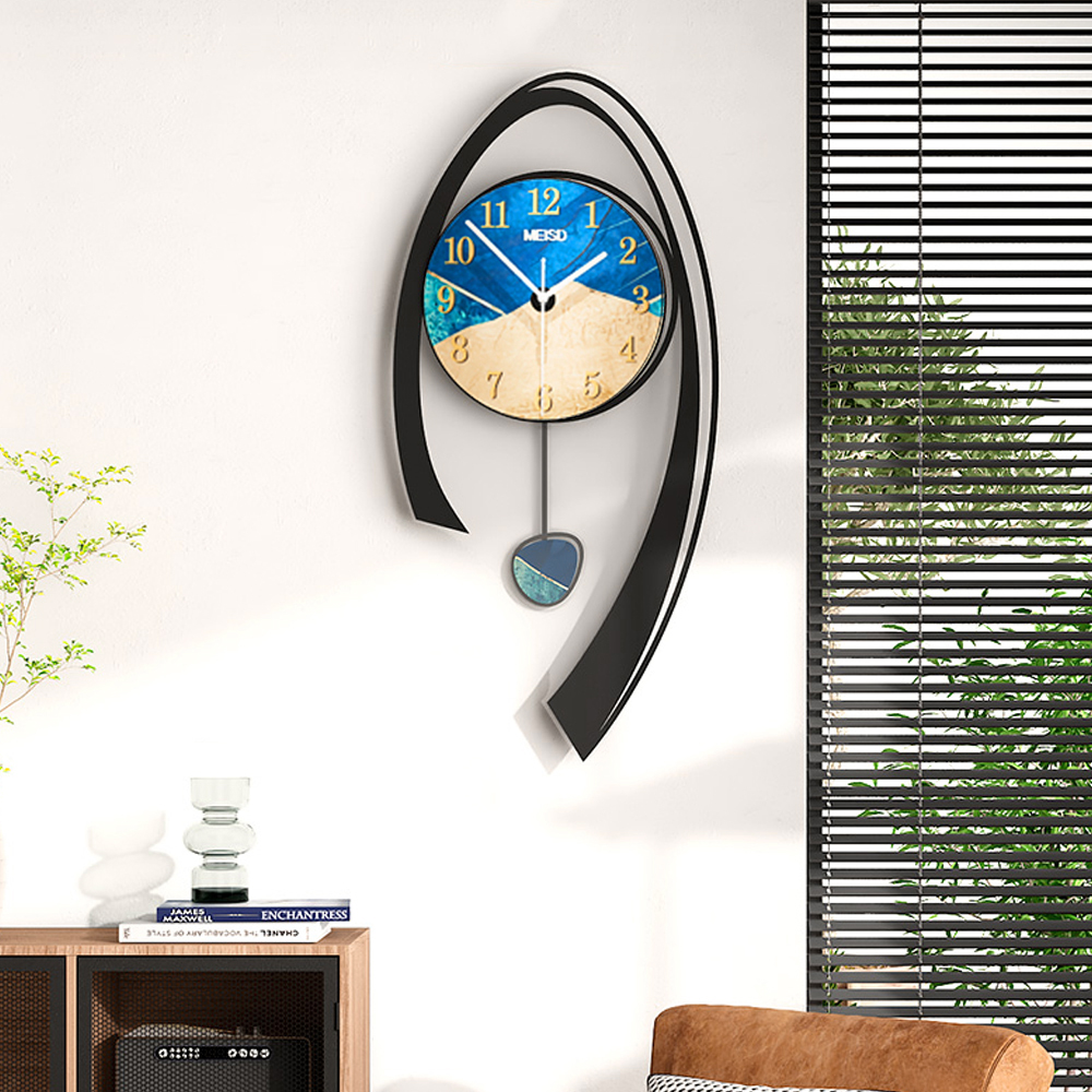 Multi-Color Modern Wall Clock Home Background Decor - Clocks - Homary US
