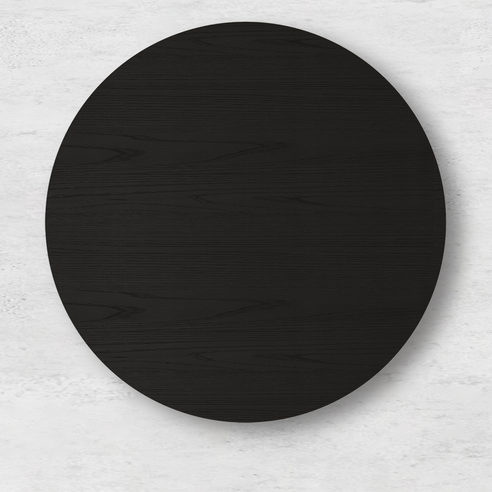 1000mm Round Wooden Small Nesting Dining Table Set for 4 White ...