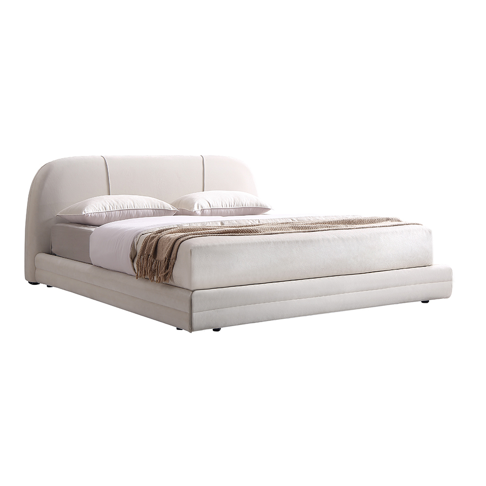 Modern King Upholstered Platform Bed Low Profile Cloud Bed - Bedroom ...