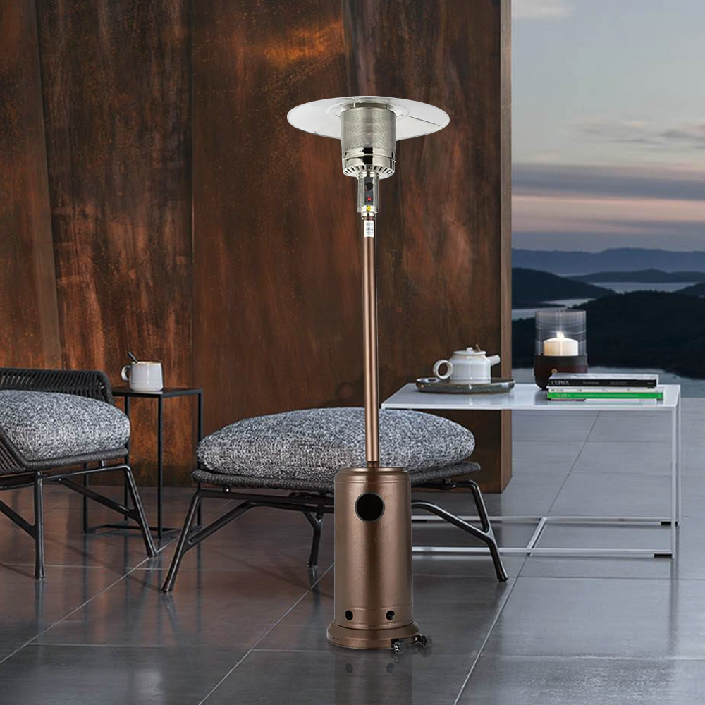 Propane Outdoor Heater 4,6000BTU Portable Patio Gas Heater with Wheels ...