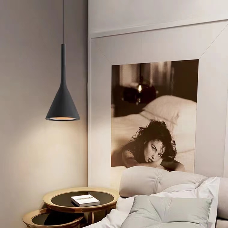 Modern Resin Single Ceiling Light Bowl Shape Pendant Light in Black ...