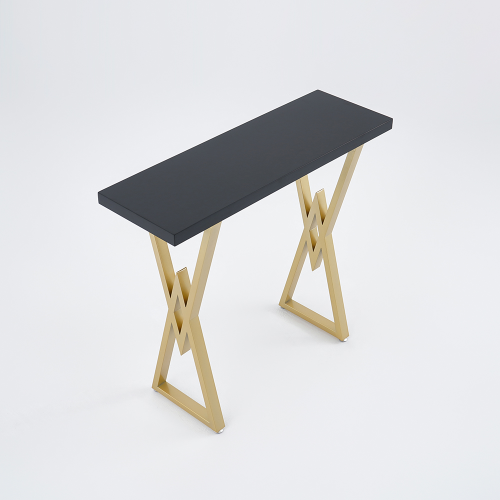 Black Rectangular Bar Height Pub Table Dining Table for Breakfast Nook ...